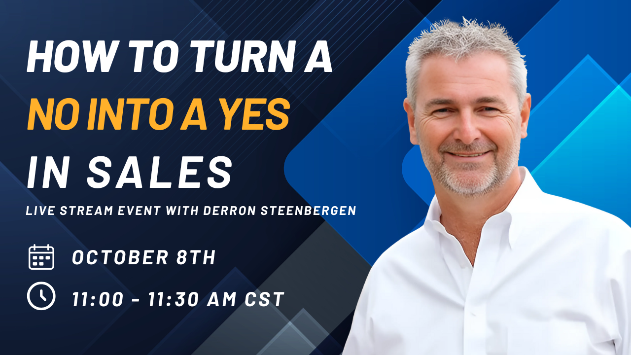How To Turn a "No" Into a "Yes" In Sales | LIVE Event - Ohio ...